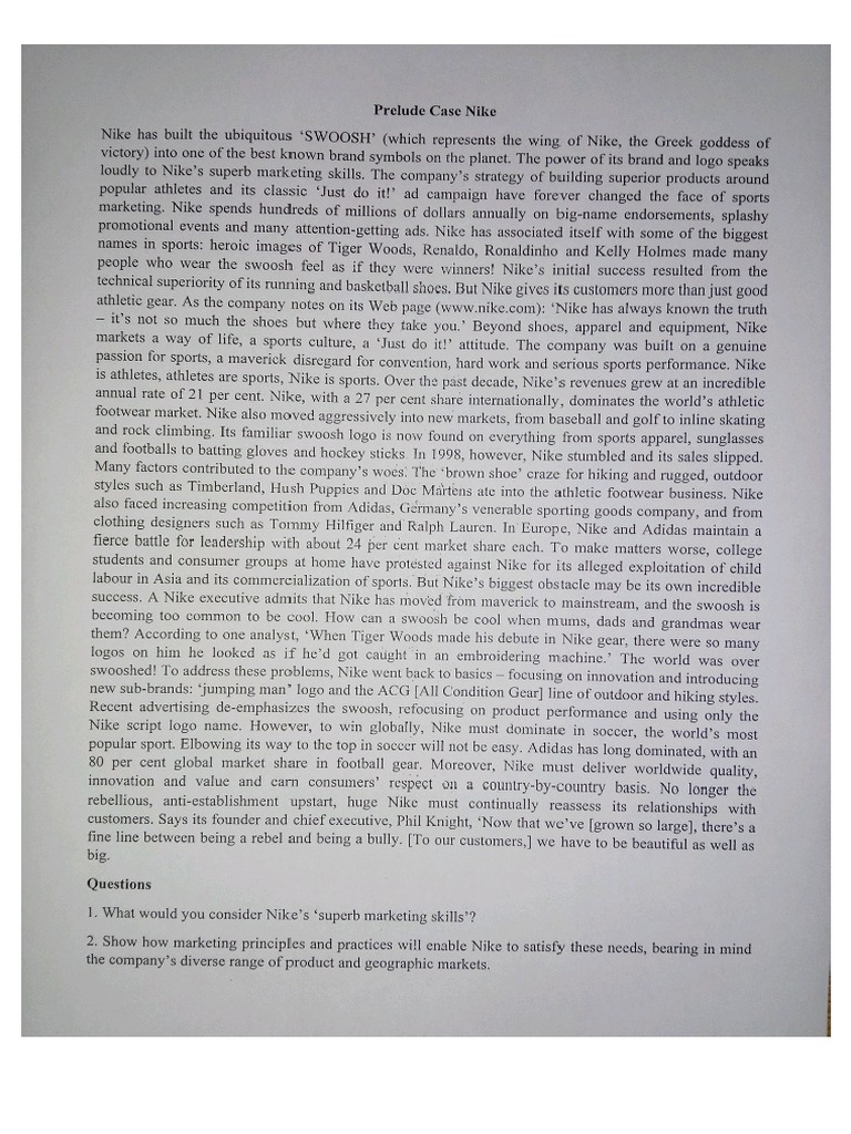 MKT MGT Case Study | PDF