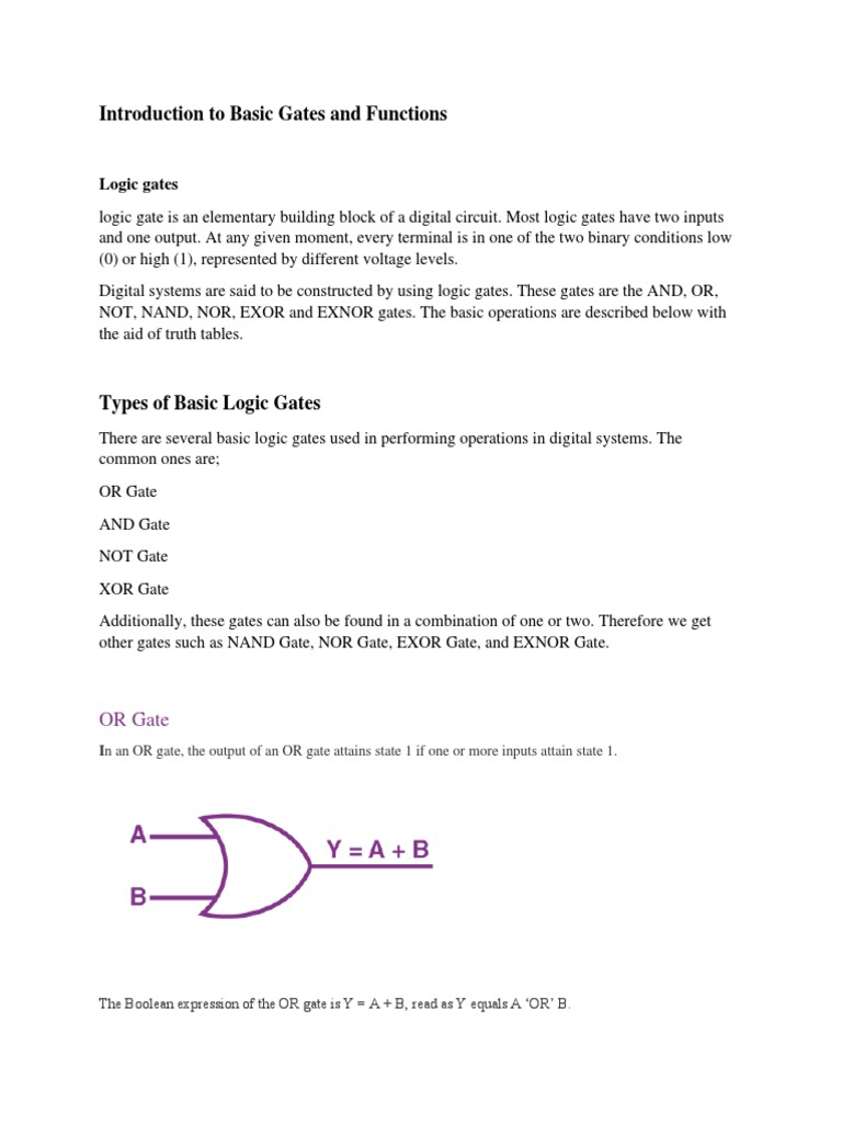 Unit 1 Digital Electronics & Computer Organisation | PDF | Logic Gate ... Unit 1 Digital Electronics & Computer Organisation | PDF | Logic Gate ...