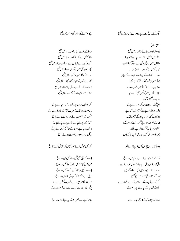 8 Kulyat E Zafar | PDF
