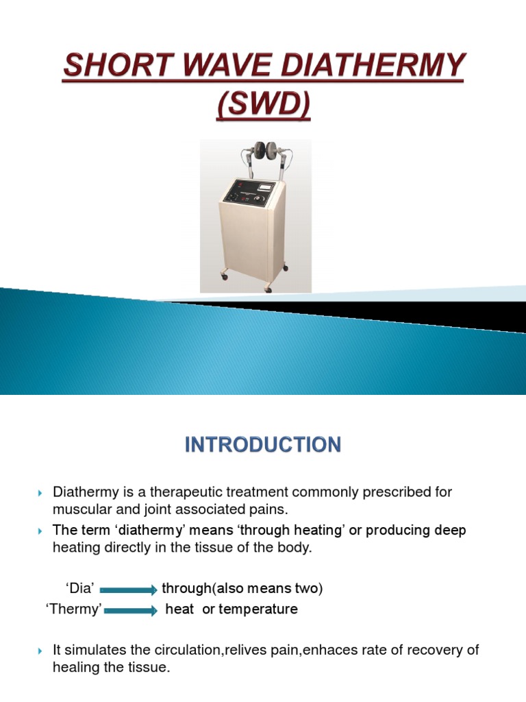 Short Wave Diathermy | PDF | Inductor | Capacitor