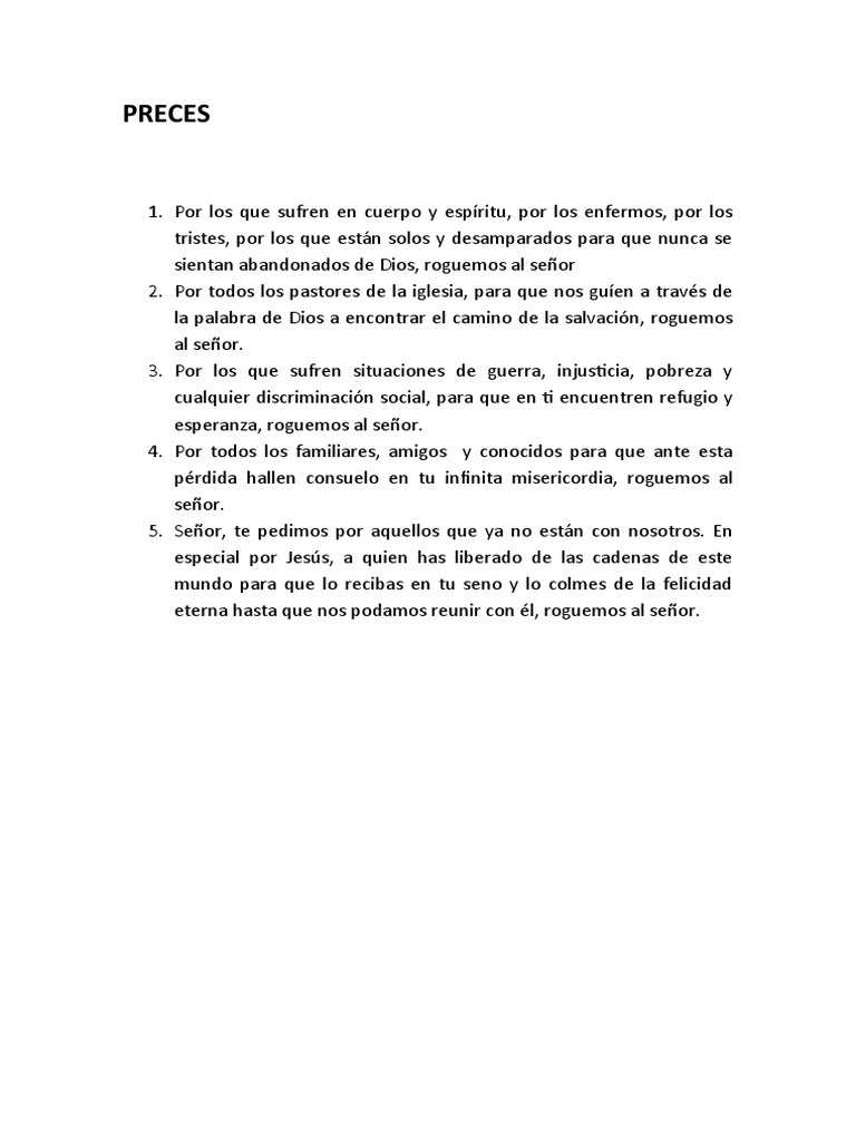 PRECES | PDF