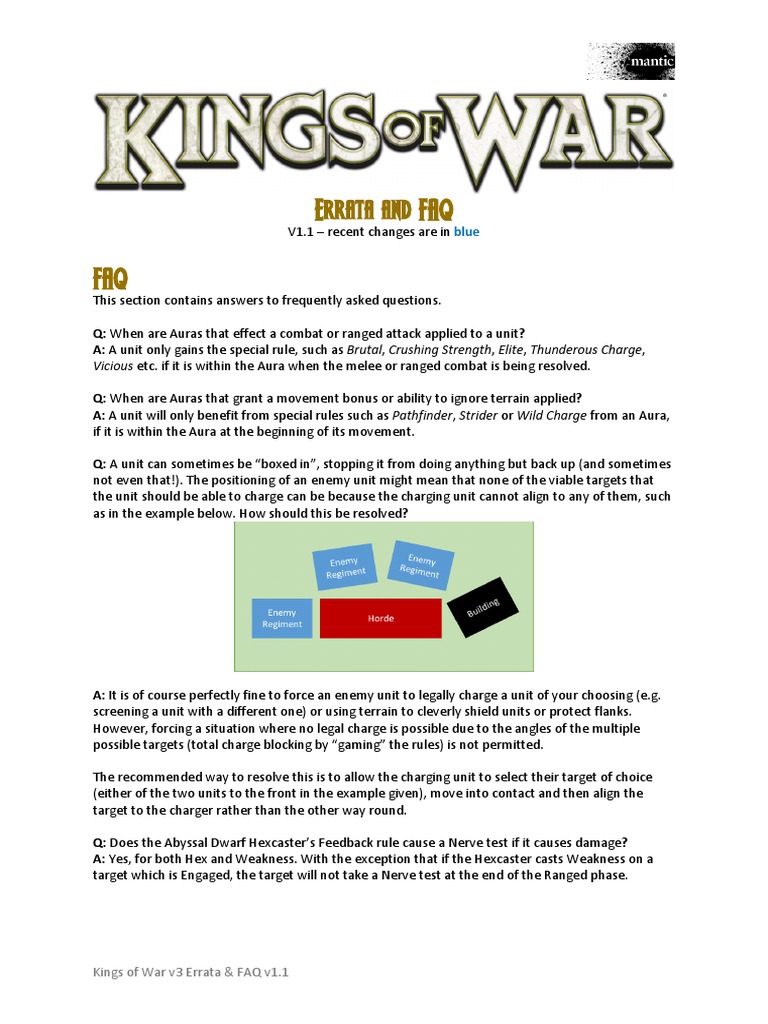 v3 Errata Faq v1.1 Uznwul | PDF