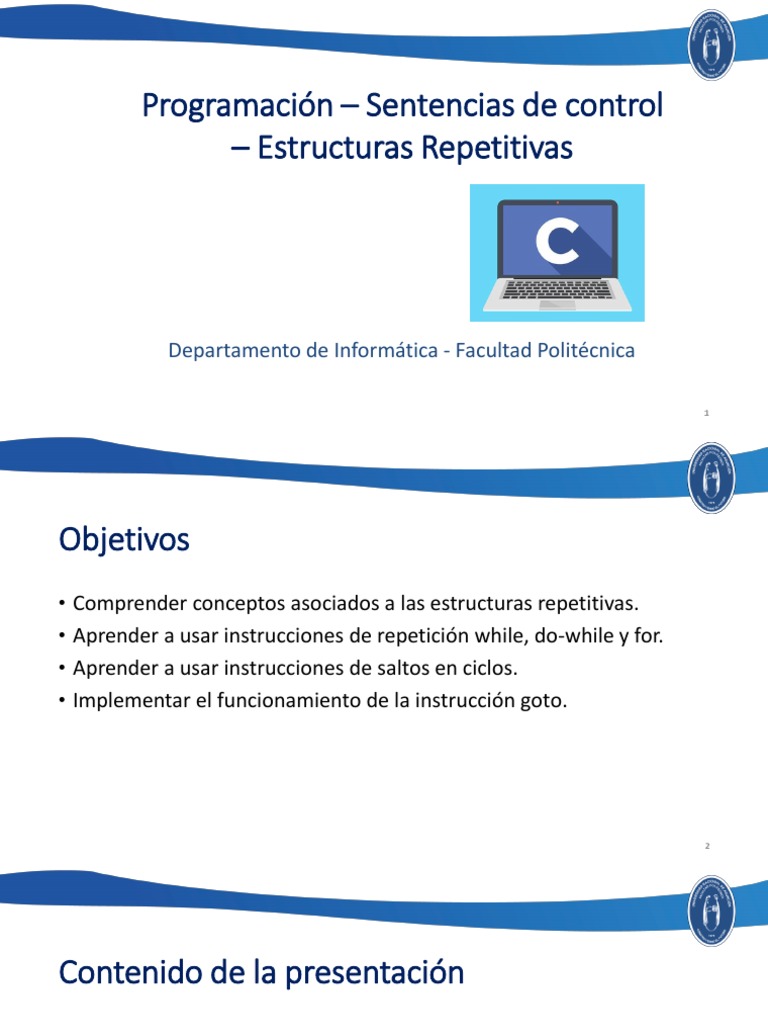 Estructuras Repetitivas - Programación | PDF | Flujo de control ...