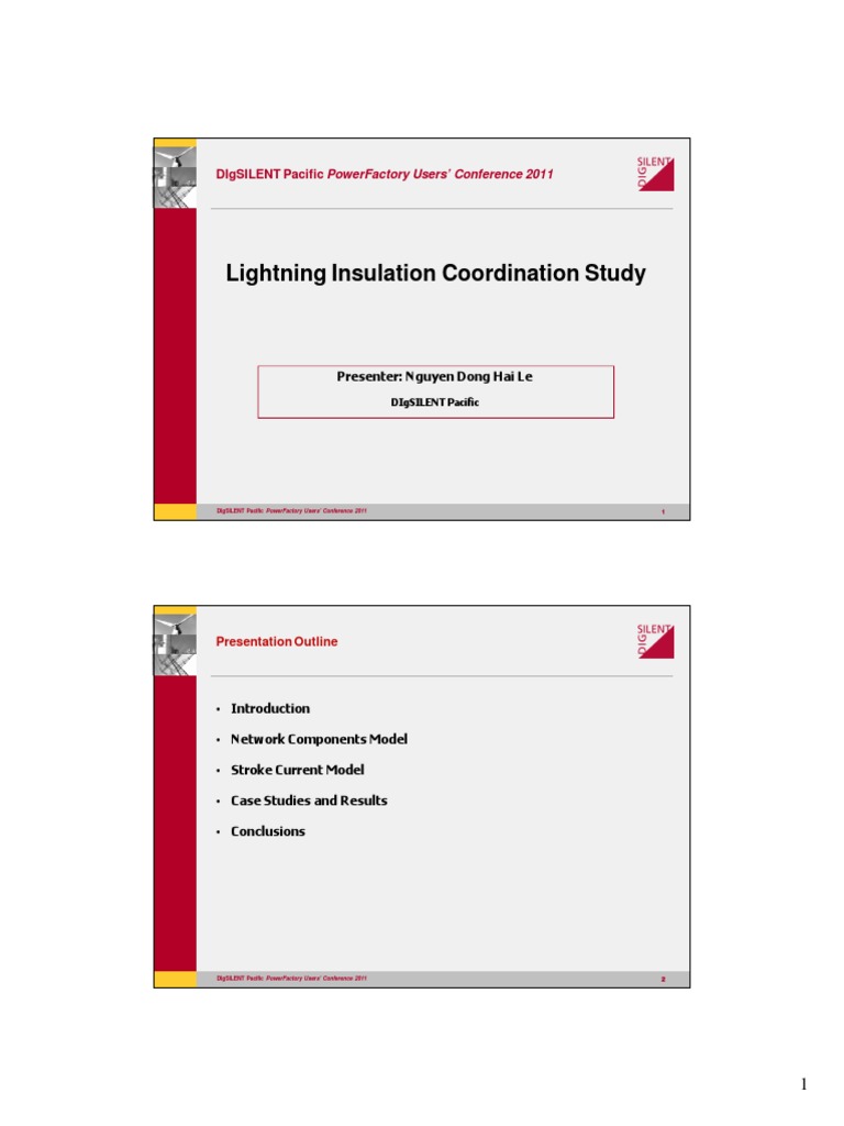Insulation Coordination With Digsilent | PDF | Transformer | Insulator ...