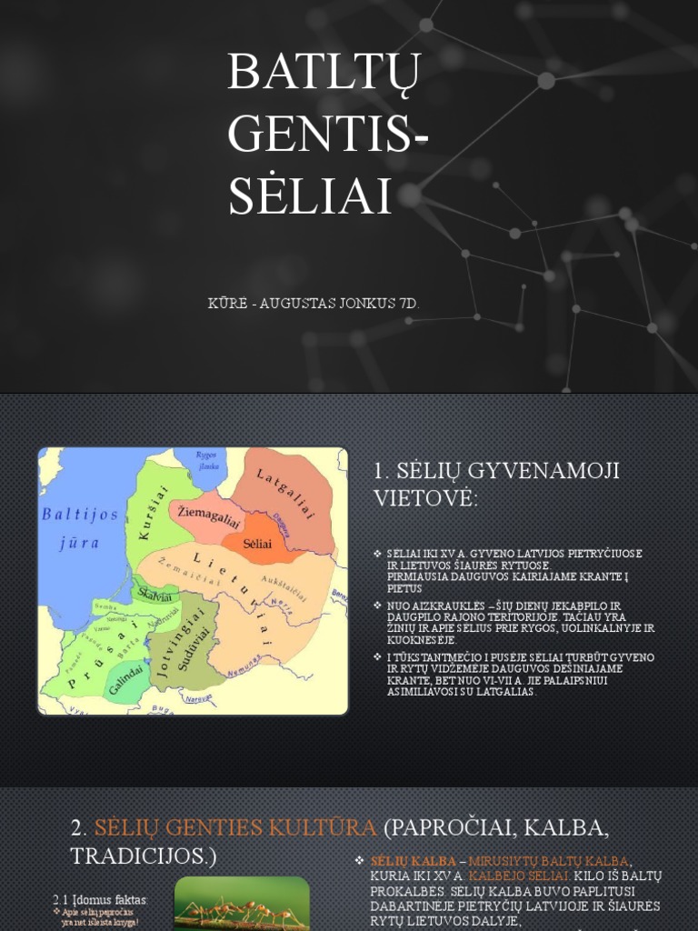 Sėlių Gentis Augustas Jonkus 7d.1 | PDF