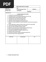 SOP Operasional Dapur Restoran | PDF