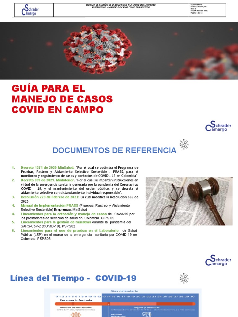 It Hseq 355 05a02 Guia Para El Manejo Del Covid En Campo Pdf