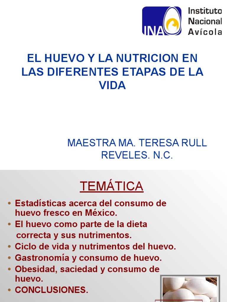 El Huevo Como Alimento | PDF | Huevo como alimento | Lípido