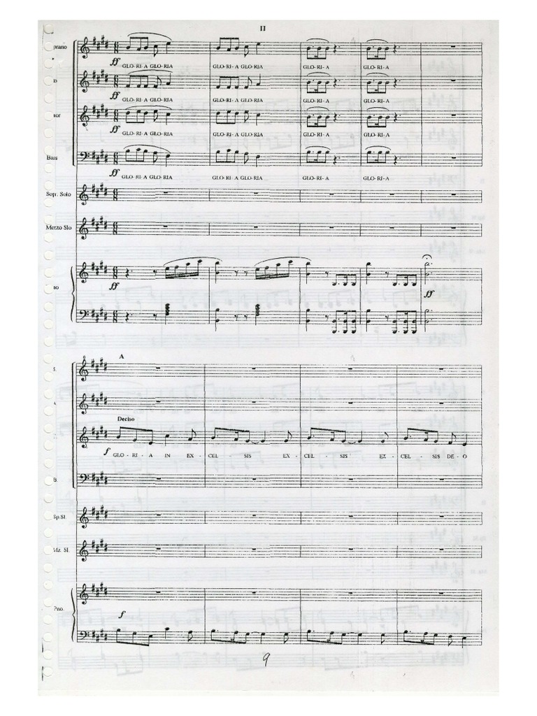 Gloria - Misa Brevis - Jaime León - Vocal Score | PDF