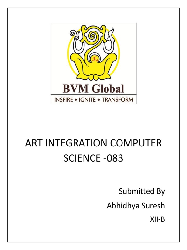 Art Integration Computer Science Abhidhya | PDF | Teaching Methods ...