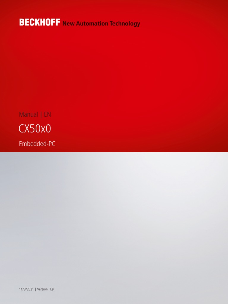 Manual BECKHOFF - cx5000 - Hwen | PDF | Usb | Flash Memory