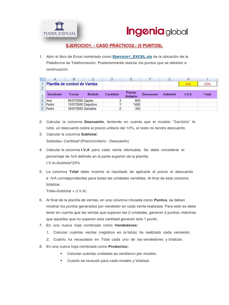 Caso Práctico2 | PDF | Microsoft Excel