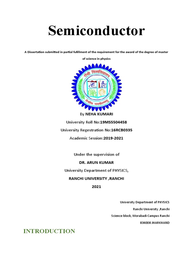 Abstract of Semiconductor | PDF | Semiconductors | Insulator (Electricity)