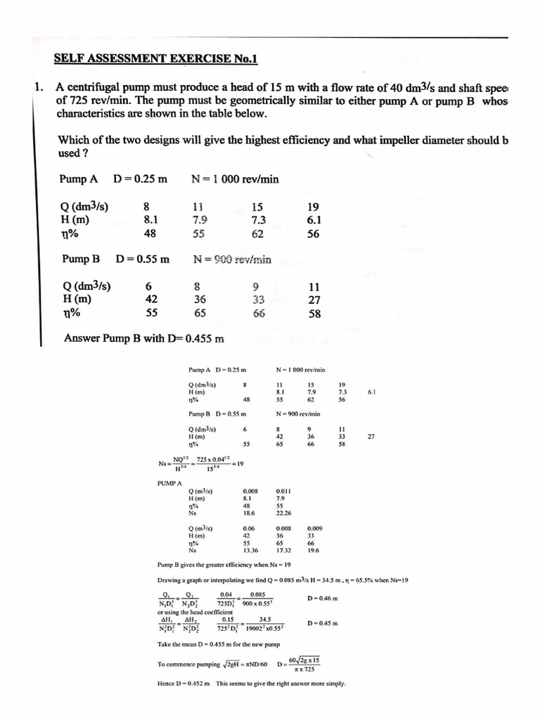 Self Assessment Exercise 1 and 2 | PDF