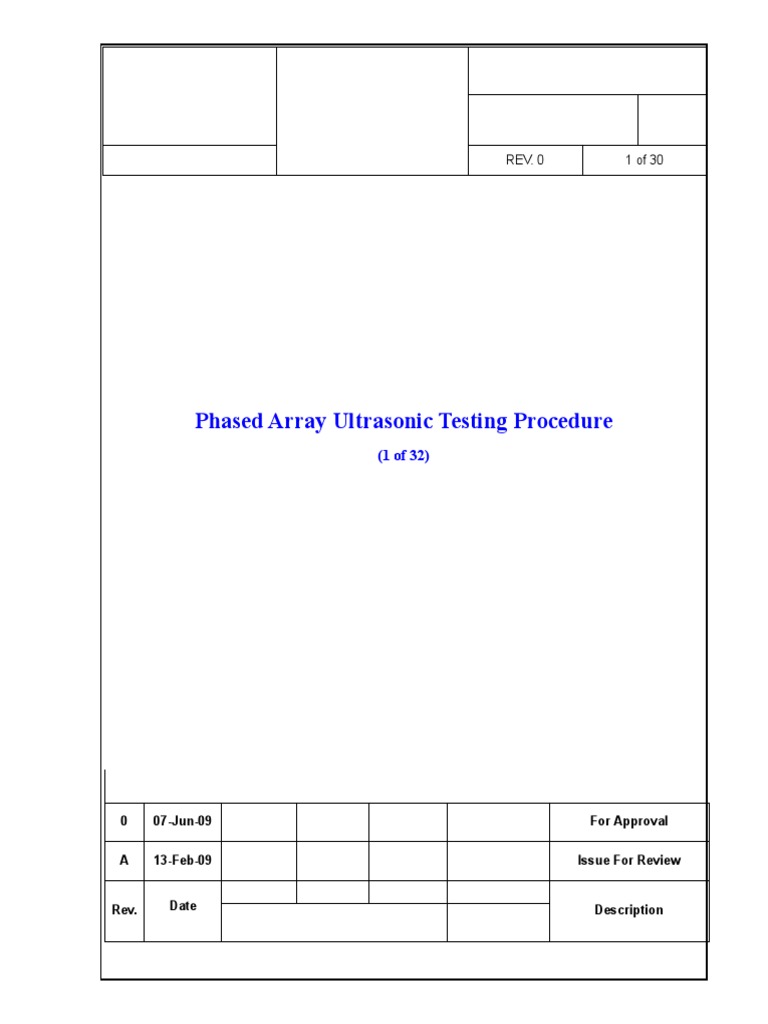 PAUT 절차서-김영노 | PDF | Welding | Construction
