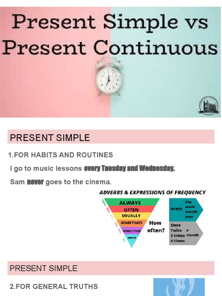 Present Simple Vs Present Continuous | PDF