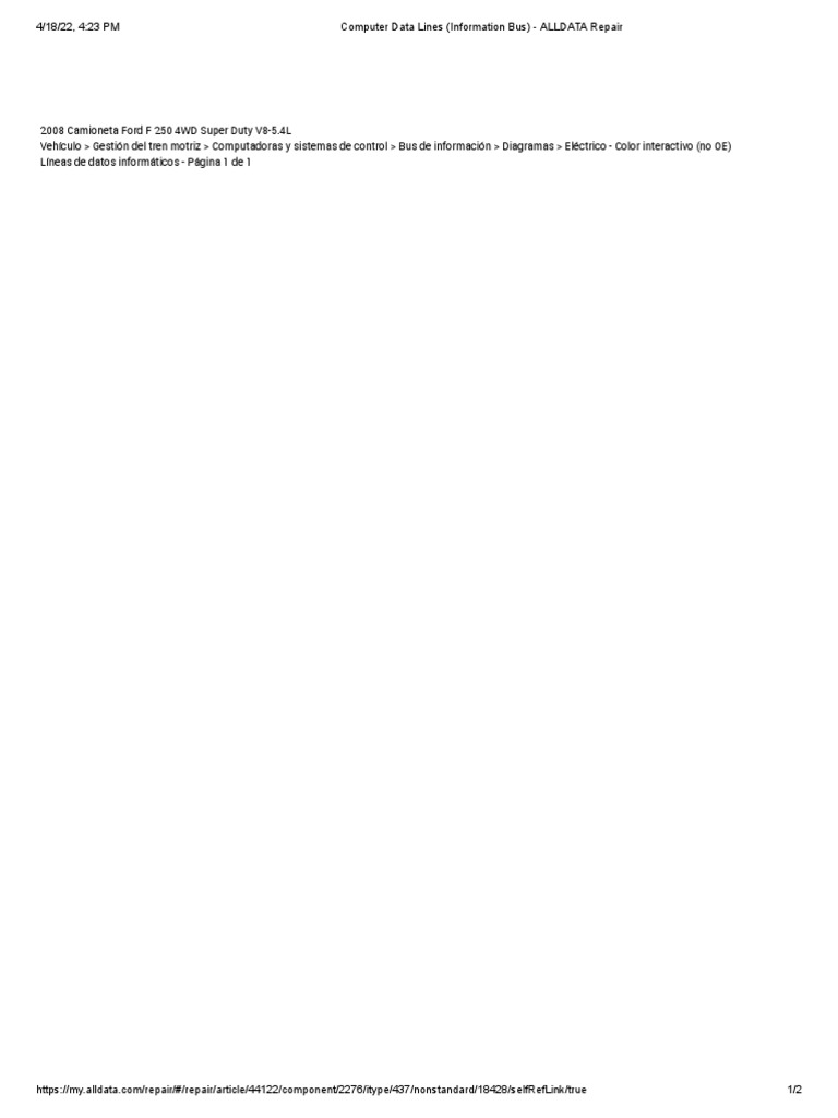 Computer Data Lines (Information Bus) Color - ALLDATA Repair | PDF ...