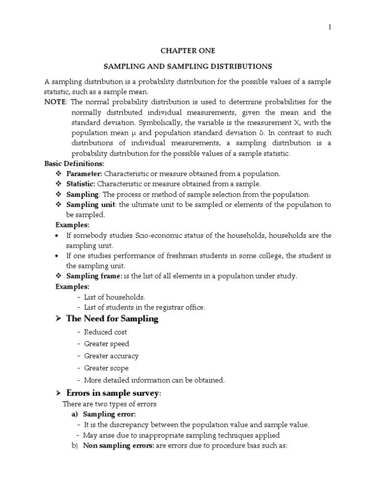 Statistics c.1 | Download Free PDF | Standard Error | Sampling (Statistics)