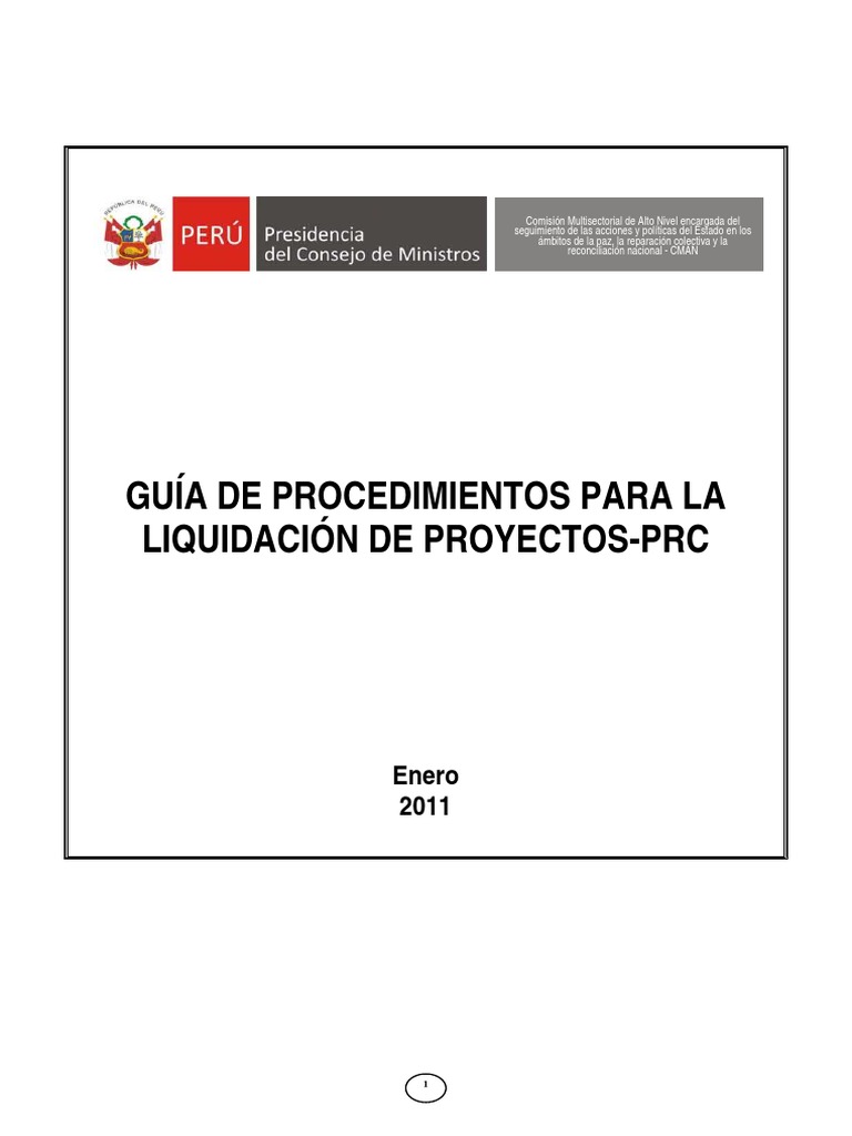 Guia de Procedimientos para La Liquidaci | PDF | Comisión Europea | Presupuesto