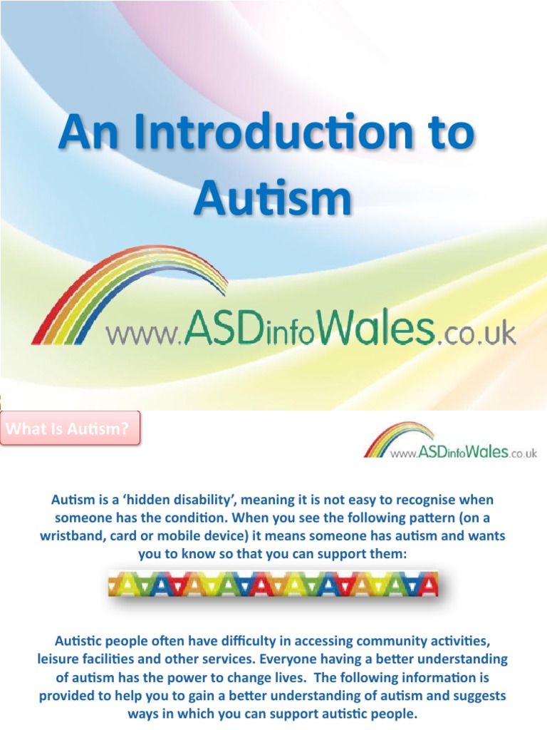 An Introduction To Autism | Download Free PDF | Autism | Autism Spectrum