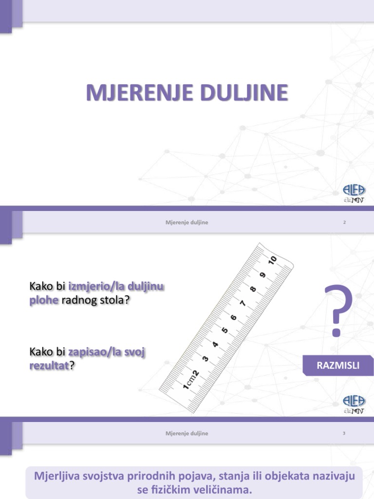 Mjerenje I Uspoređivanje Duljine | PDF
