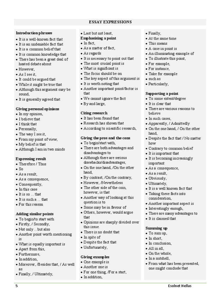 Writing Notes C2 | PDF