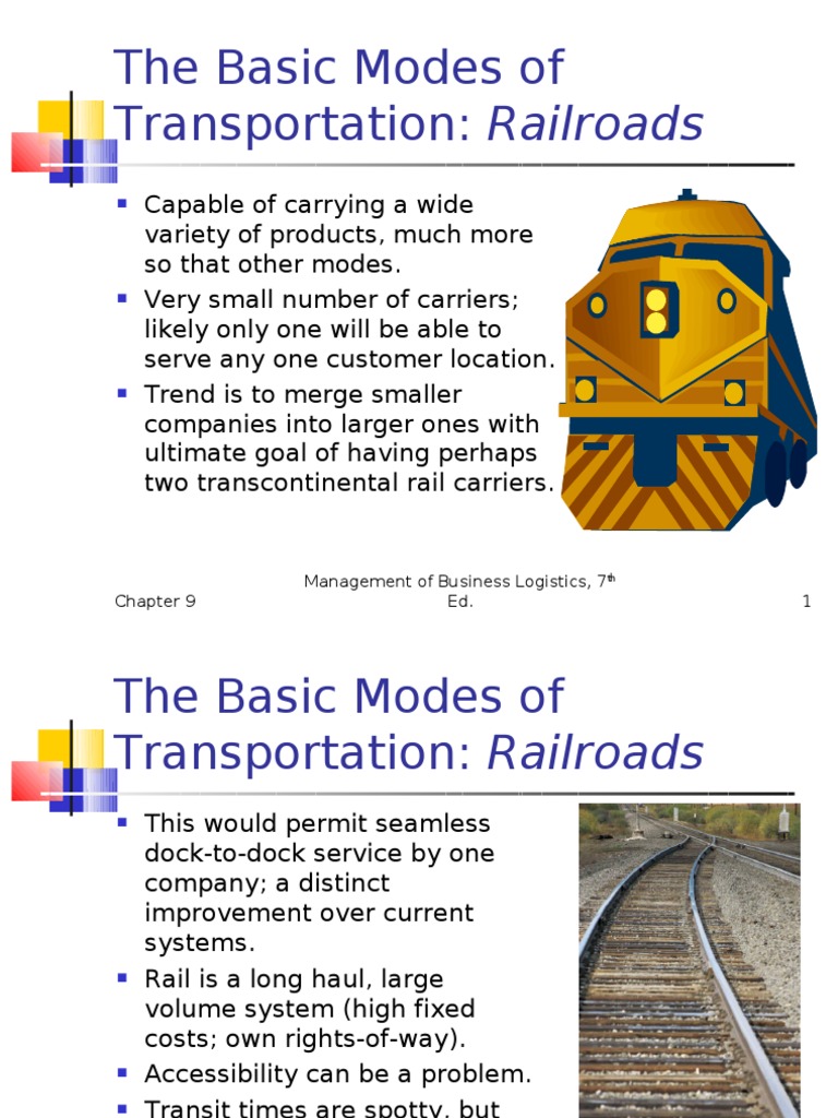 Transportation Modes & Logistics | PDF | Cargo | Common Carrier