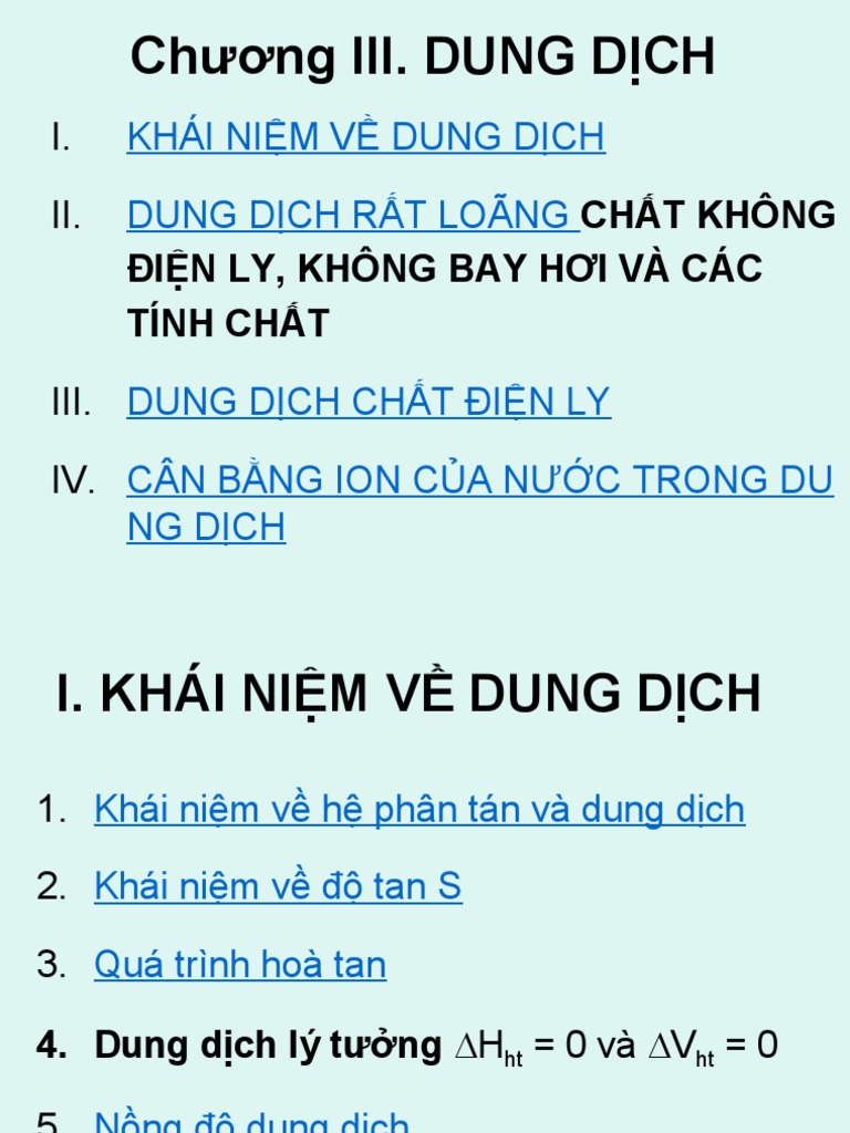 Chương 6. Dung Dich | PDF