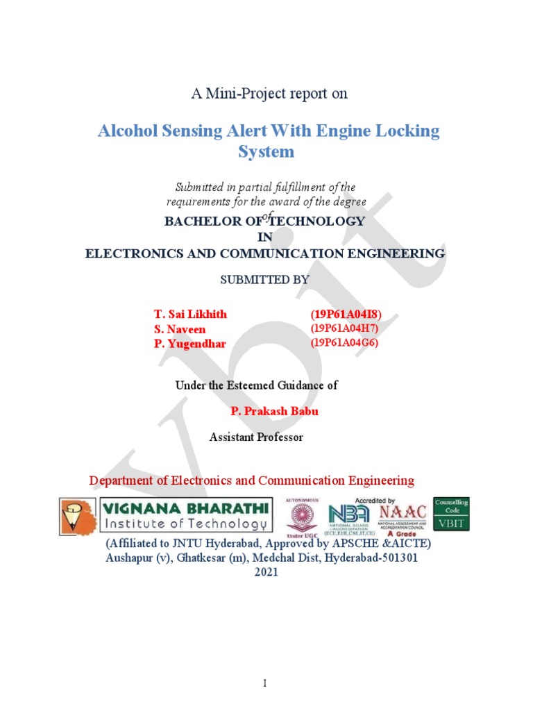 Miniproject Alcohol | PDF | Embedded System | Microcontroller