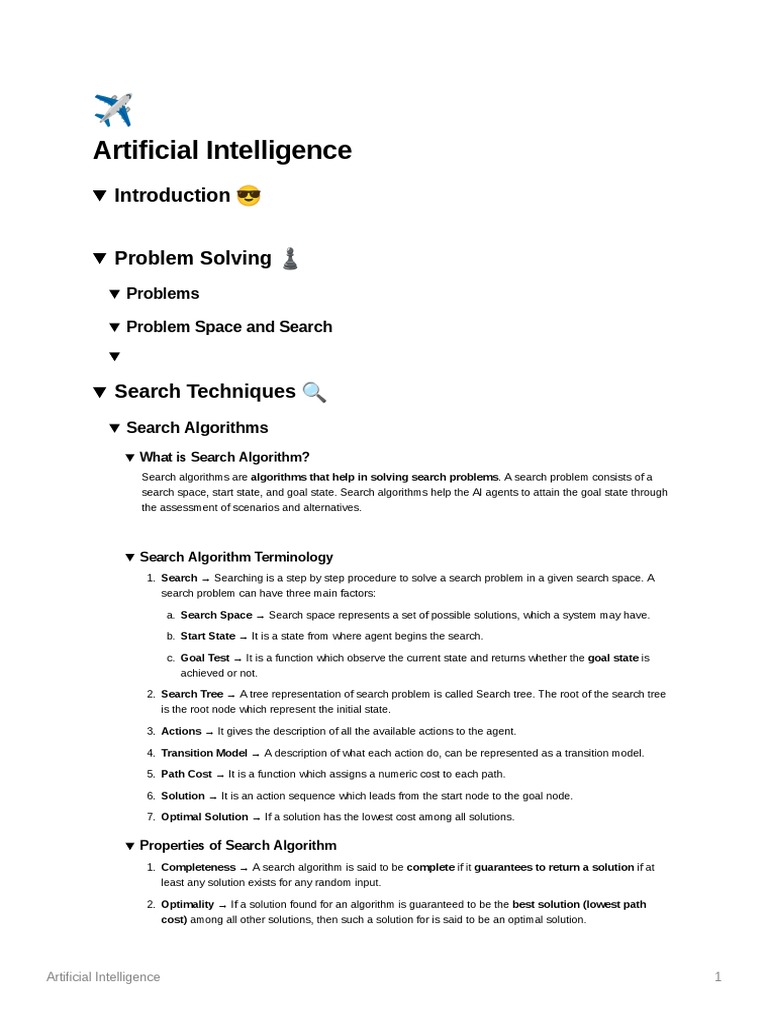 Artificial Intelligence | PDF | Algorithms | Discrete Mathematics
