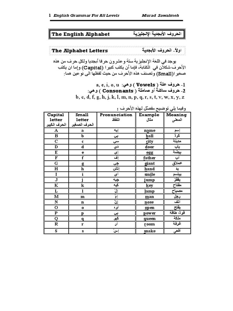 English Grammar For All Levels | PDF