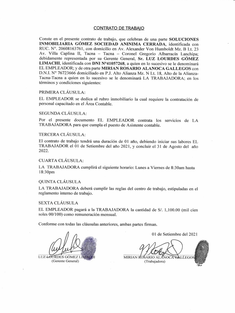 Contrato Oficial | PDF