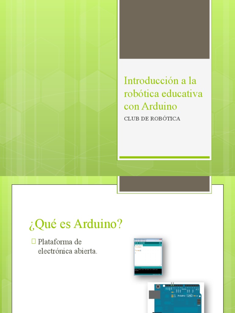Introducción A La Robótica Educativa Con Arduino | Descargar gratis PDF | Arduino | Programa de ...