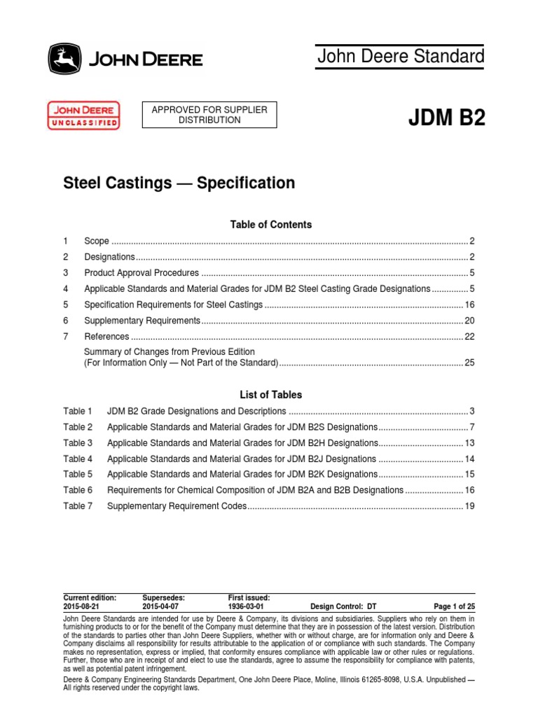 JDM B2 - Rev. 08-2015 | PDF | Heat Treating | Strength Of Materials
