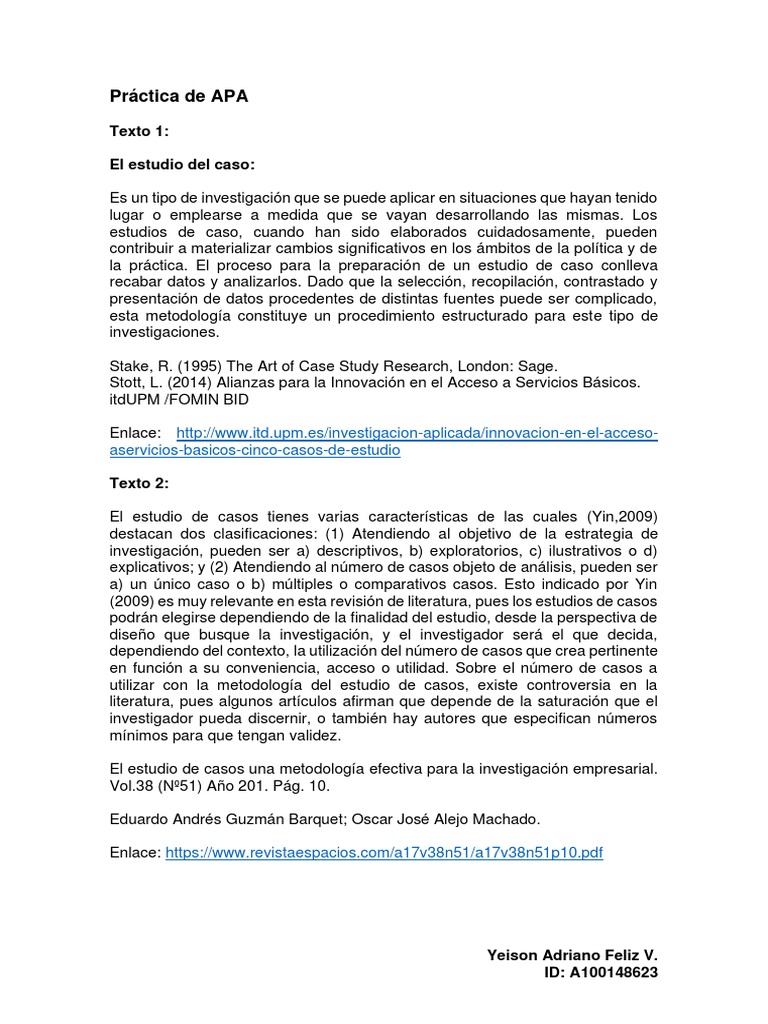 Feliz Vasquez-Yeison Adriano-Unidad 2. Actividad 2. Práctica de APA | PDF