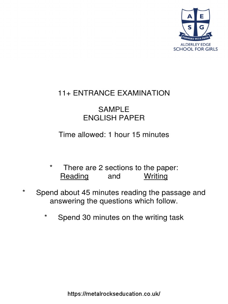 11+ English Exam: Circus Passage Analysis | PDF