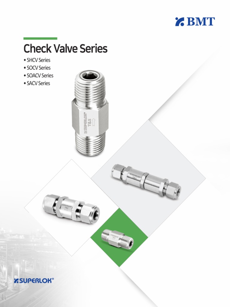 BMT Check Valve Series SHCV, Socv, Soacv, Sacv (En) - R3 (190601) | PDF ...