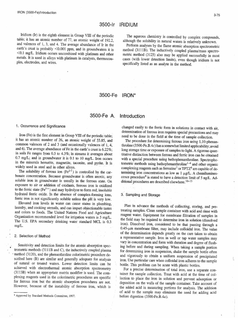 3500 Fe Iron | PDF