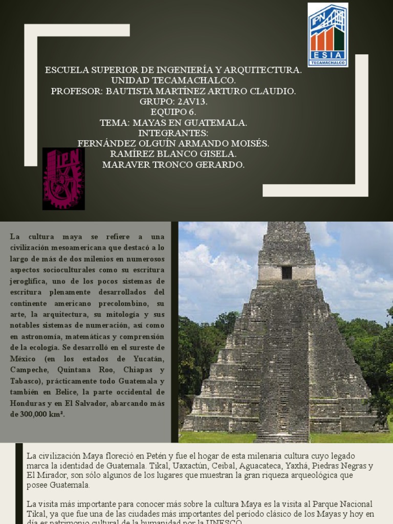 Los Mayas en Guatemala | PDF | Civilización maya | Mesoamérica