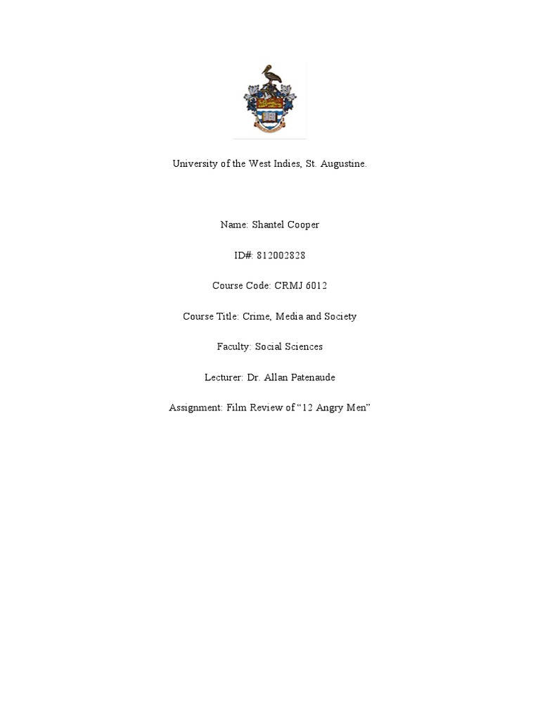 Film Review 12 Angry Men | PDF