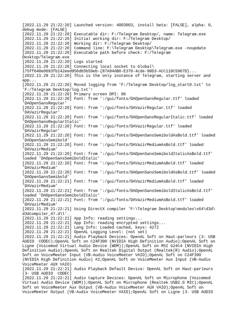 Log | PDF | Software Development | Computer Science