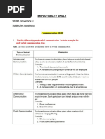 Communication Skills Class 9 | PDF | Communication | Part Of Speech