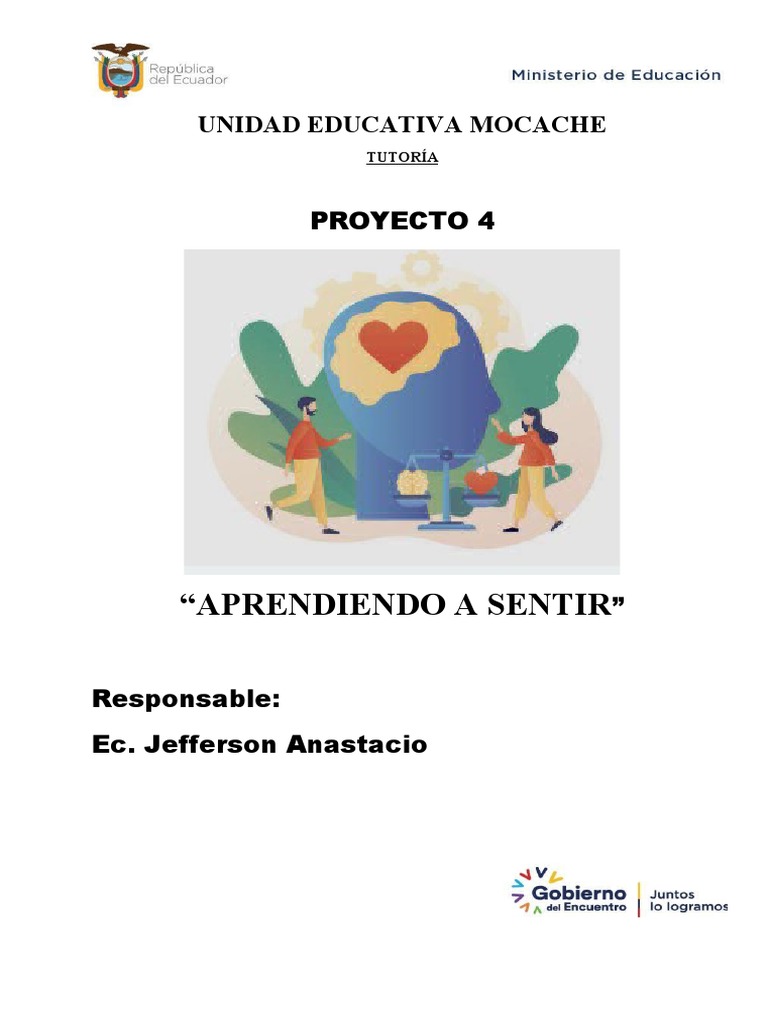 "Aprendiendo A Sentir: Proyecto 4 | PDF | Inteligencia emocional | Las ...