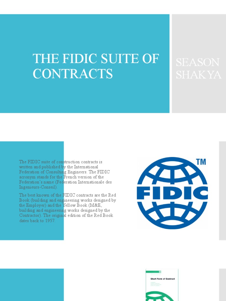Overview of FIDIC Construction Contracts | PDF | General Contractor ...