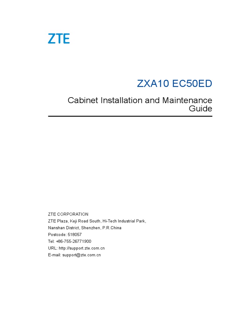 EC50ED (R1.1) Cabinet Installation Guide en | PDF | Electrostatic ...