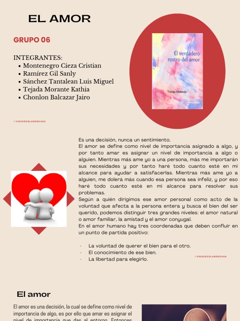 El Amor | PDF | Amor | Sicología