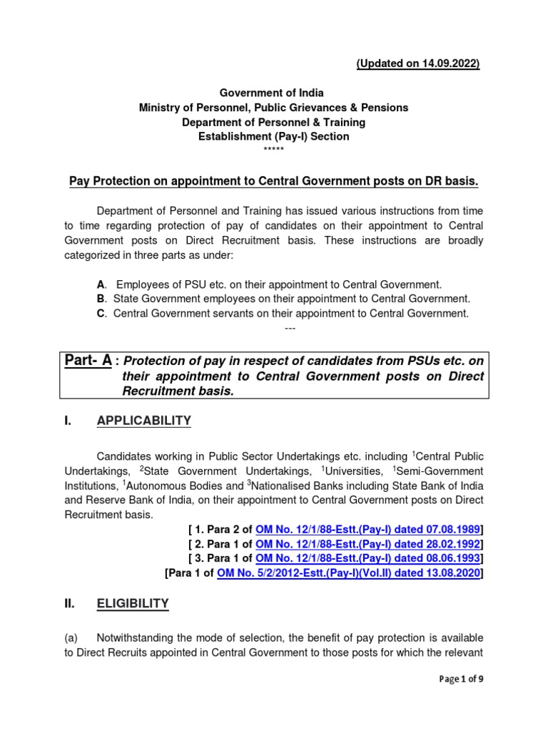 Pay Protection Information Document - 1 | PDF | Recruitment | Justice