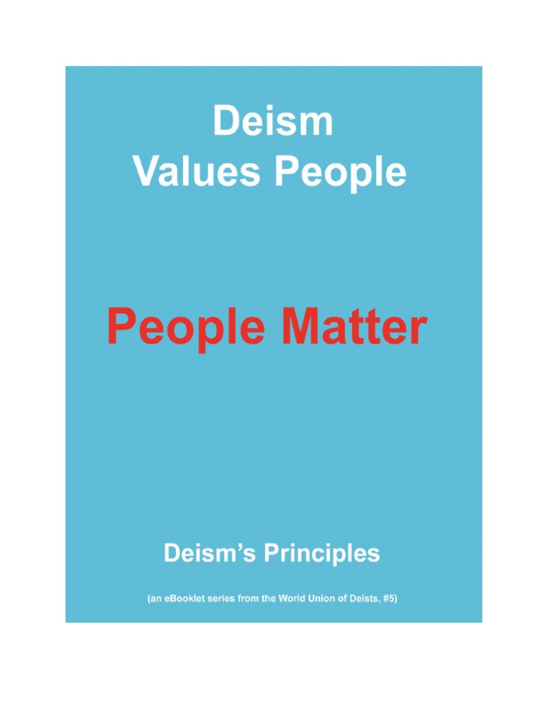 Deisms Principles - Deism Values People | PDF | Deism | Satan