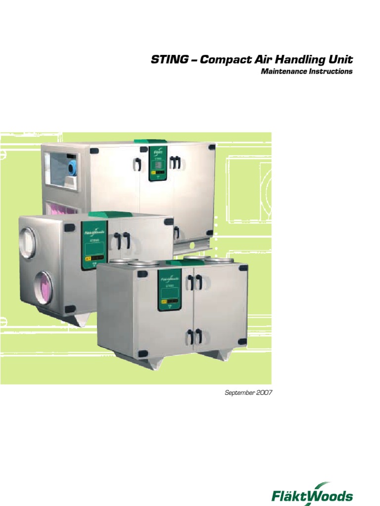 Ahu Maintenance Pdf Hvac Door