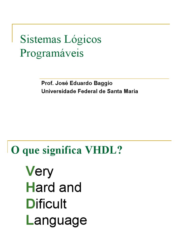 Módulo 1.0 - Teoria VHDL, PLD e Fpga | PDF | FPGA | VHDL